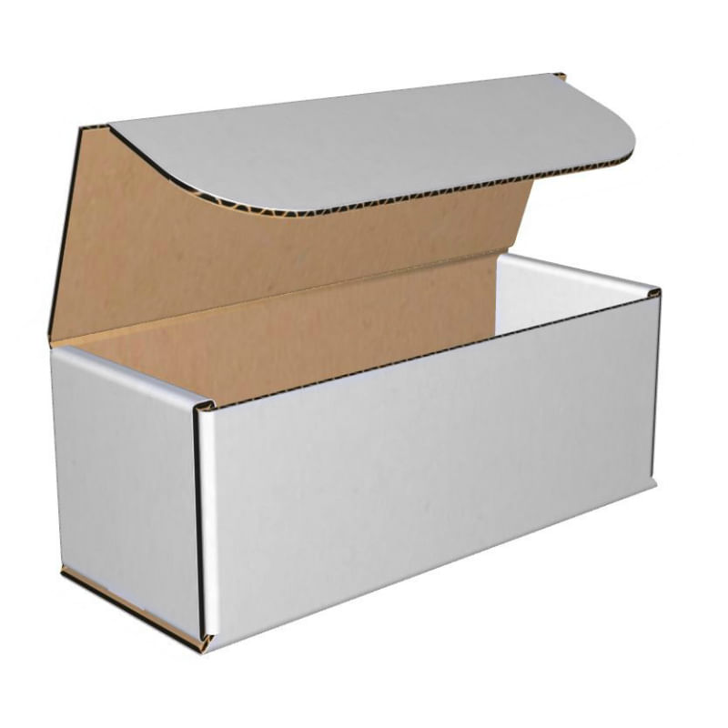 Mailers Corrugated 8x3x3 32B White 50/bndl - Whitebird