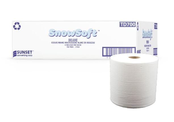 Hand Towel Snow Soft 2 Ply 6x700'/cs TD700 - Whitebird