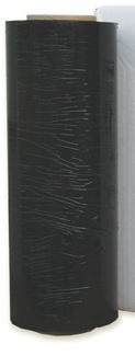 Stretch Wrap 18" 1500' 80 Gauge Cast Black 4/cs - Whitebird