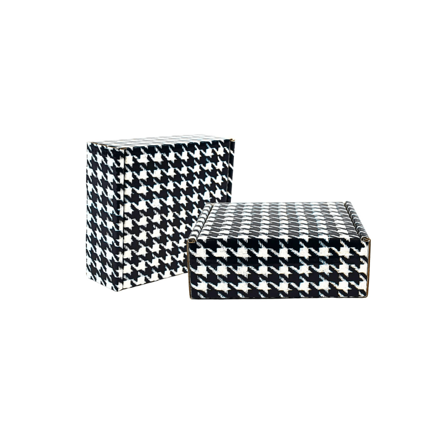 Mailer, Small, Houndstooth 8 x 8 x 3, 25/bundle - Whitebird