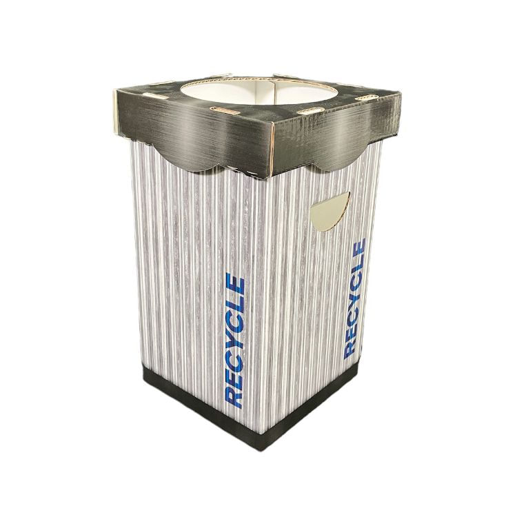 Medium Bin, Metal Recycle 11 x 11 x 29-1/2 pack of 25 - Whitebird