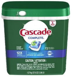 Dishwashing Detergent Cascade Tabs 72/tub - Whitebird