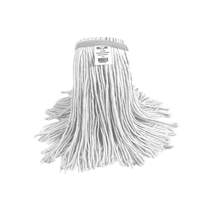 Mop Synray Cut End 12oz Narrow Band White - Whitebird