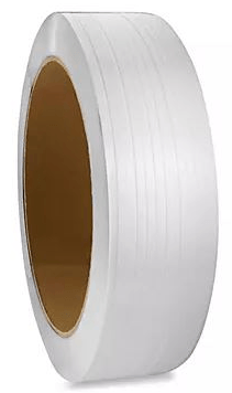 Strapping Poly 1/4"x18500' White 8x8 200lb Machine Grade - Whitebird