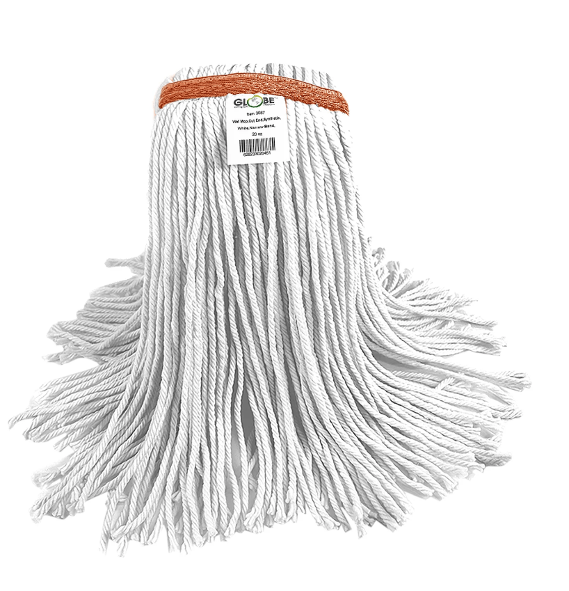 Mop Synray Cut End 20oz Narrow Band White - Whitebird