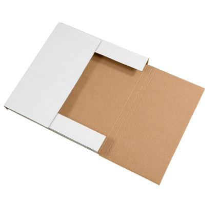 White Easy Fold Mailer 32B 12-1/2x12-1/2x1" 50/bndl Multi Depth 1/2, 1 ...