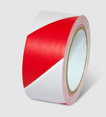Tape Aisle Safety Stripe 2"x108' Red/White Hazard - Whitebird