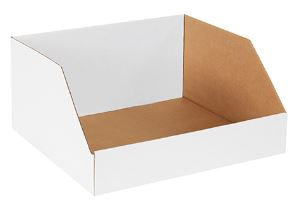 Bin Box Jumbo 20x18x10" 32B White 25/bndl - Whitebird