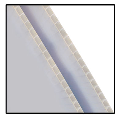 Sheet Plastic Corrugated 40x48" 4mm White - Whitebird