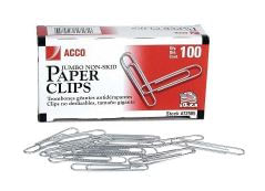 Paper Clips Regular #1 Plain 10x100/cs - Whitebird