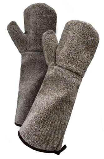 17" Terry Cloth Oven Mitt – Thermo Guard Heat Protection | Whitebird ...