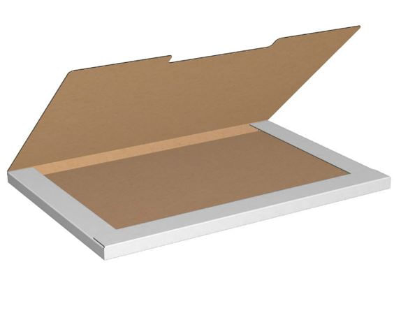 Mailers Corrugated Jumbo Fold Over 28x22x1/4 32B White 20/bndl - Whitebird